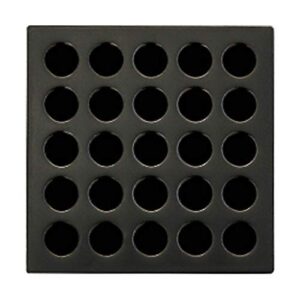 Ebbe E4407 Square Shower Drain Grate, Oil Rubbed Bronze