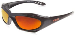 hobart 770726 shade 5, mirrored lens safety glasses, black