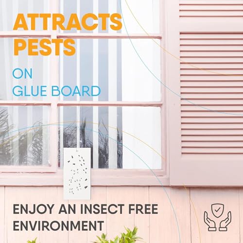 Gardner FlyWeb Fly Light Glue Boards 2 Pack of 10 Replacement Glue Boards Flyweb Classic Fly Light and Flyweb Plus - Trap Fruit Flies, Mosquitoes, Bugs and Other Flying Insects(White)