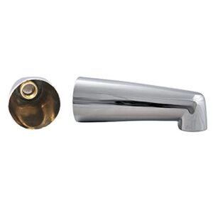 westbrass 7" tub spout, polished chrome, e507-1f-26, 1 pack