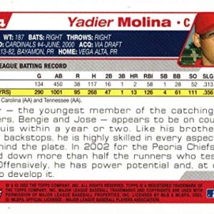 2004 Topps Baseball #324 Yadier Molina Rookie Card