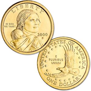 2000 p 25 coin bankroll of sacagawea dollar seller uncirculated