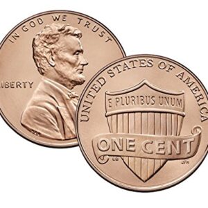 2010 P, D Lincoln Cent - 2 Bankroll Set - NEW SHIELD DESIGN Uncirculated