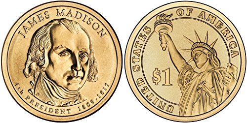 2007 P, D 2 Coin - James Madison Presidential Uncirculated