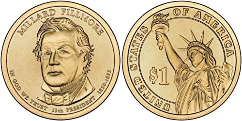 2010 P, D 2 Coin - Millard Fillmore Presidential Uncirculated