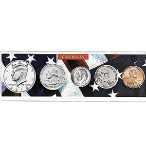 2010-5 Coin Birth Year Set in American Flag Holder Collection Seller Uncirculated