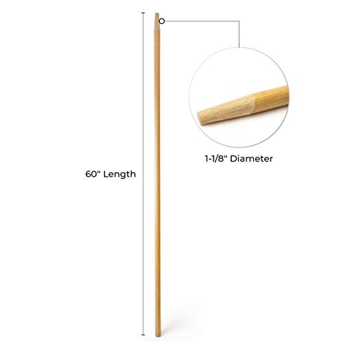 Osborn 77017SP Tapered Wood Handle, 1-1/8" Diameter, 60" Long