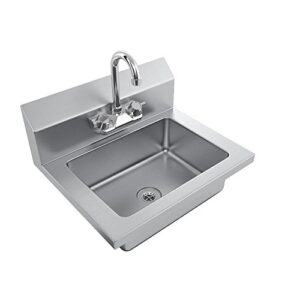 Elkay EHS-18X Hand Sink, 18X15 OA, 14X10X5 Bowl, Faucet, 18 GA 300 Series SS, NSF