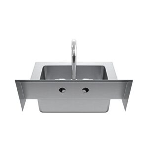 Elkay EHS-18X Hand Sink, 18X15 OA, 14X10X5 Bowl, Faucet, 18 GA 300 Series SS, NSF