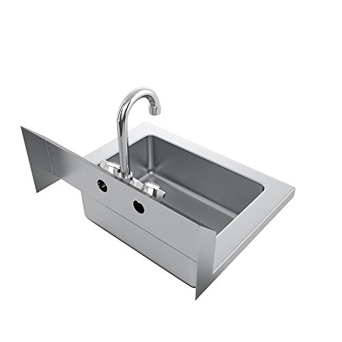 Elkay EHS-18X Hand Sink, 18X15 OA, 14X10X5 Bowl, Faucet, 18 GA 300 Series SS, NSF