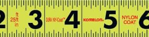 Komelon 435HV High-Visibility Professional Tape Measure, 35-Feet by 1-Inch, Chrome