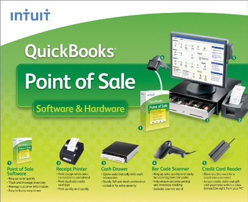 Intuit Quickbooks Point of Sale Multi-Store V11 2013 New User with Hw Retail