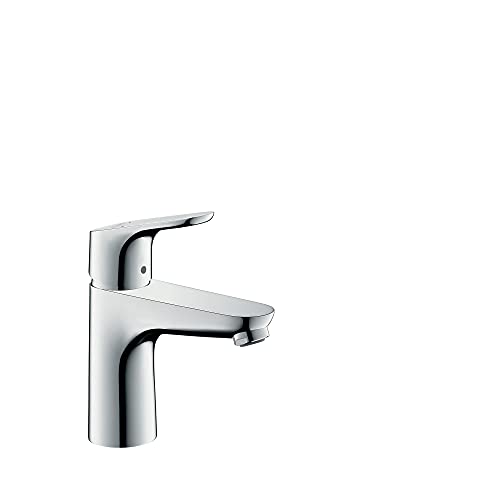 hansgrohe Focus Modern Upgrade Easy Clean 1-Handle 1 7-inch Tall Bathroom Sink Faucet in Chrome, 04371000