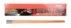 arcair model 22-033-003 3/16" x 12" dc pointed copperclad arc gouging electrode (50 per box)