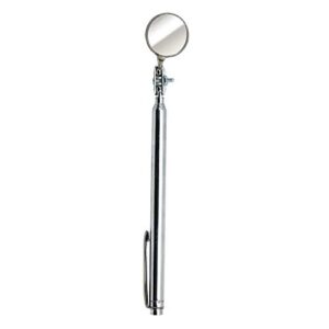 ullman a-2t circular telescoping pocket inspection mirror, 7/8" diameter, 4-1/2" to 18" extended handle length