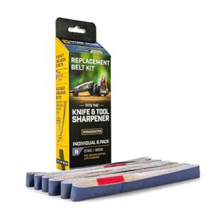 work sharp knife & tool sharpener 6000 grit fine replacement belt kit wssa0002705