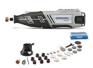 dremel 8220-1/28 12-volt max cordless rotary tool kit- engraver, sander, and polisher- perfect for cutting, wood carving, engraving, polishing, and detail sanding- 1 attachment & 28 accessories