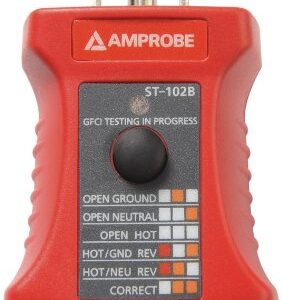 Amprobe ST-102B Socket Tester with GFCI, Red