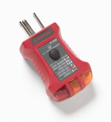 Amprobe ST-102B Socket Tester with GFCI, Red