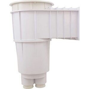 Sta-Rite 08650-4404 U-3 SwimQuip Inground Skimmer for Concrete Pools, 2 Inch Slip with 1 1/2 Inch Slip Reducers, White w/ White Lid & Frame, without Float