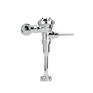 zurn z6003-ews-yb-yc aquaflush exposed manual diaphragm flush valve with 0.5 gpf, sweat solder kit, and cast wall flange in chrome