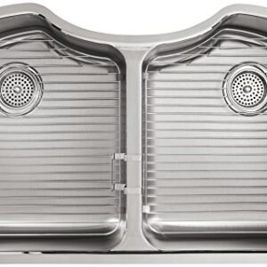 Octave(R) 3843-NA 32" x 20-1/4" x 9-5/16" under-mount double-equal stainless steel Kitchen Sink, 9.31 x 20.25 x 32.00 inches