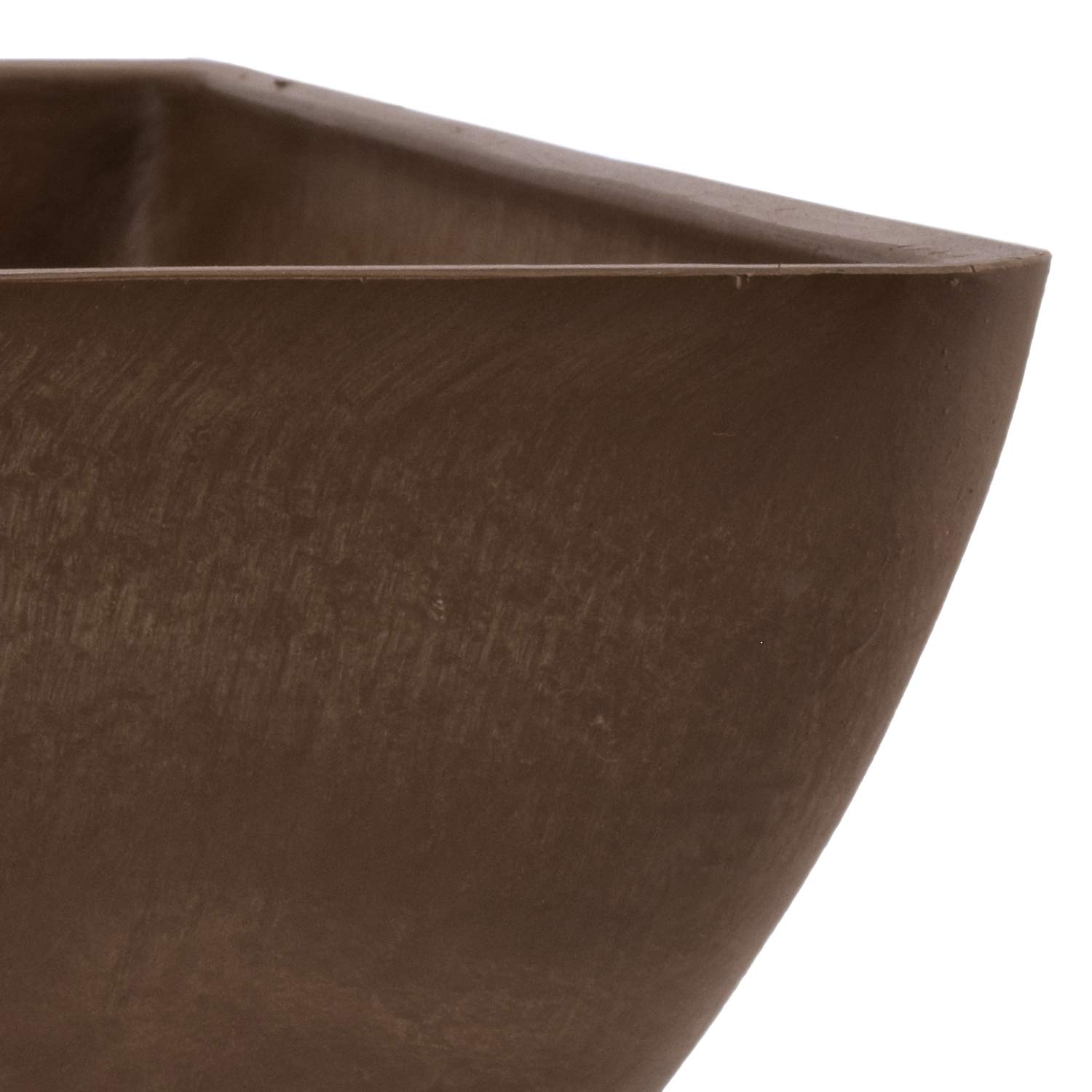 PSW FBD30C Simplicity Square Planter, 12 by 12 by 6-Inches, Chocolate