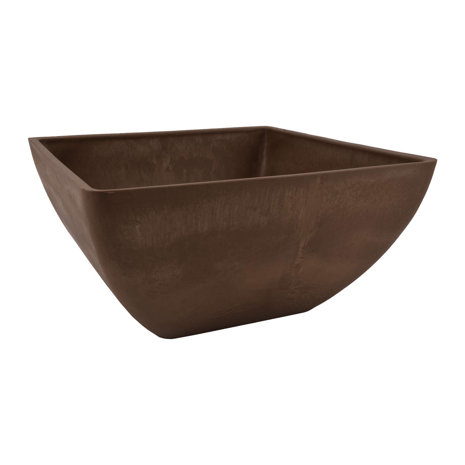 PSW FBD30C Simplicity Square Planter, 12 by 12 by 6-Inches, Chocolate