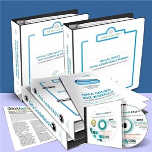 2023 OSHA & HIPAA made EASY TM ALL-IN-ONE DLX OSHA & HIPAA TRAINING + MANUALS PACKAGE for the DENTAL OFFICE