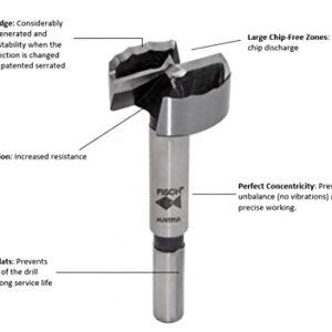 Fisch FSA-275084 Wave Cutter Forstner Bit, 9/16" x 5/16"