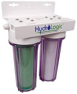 hydrologic hl36005 small boy hydroponics dechlorinator and sediment catalytic carbon filter, whole house two stage filtration system