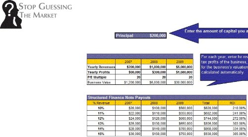 Arbitrage Investment Guide Plus MS Excel Software