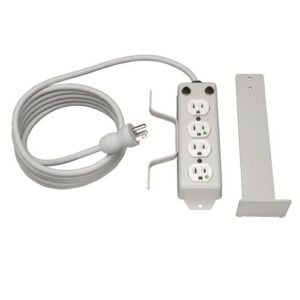 Tripp Lite 4 Outlet Medical-Grade Power Strip, For Patient-Care Vicinity, 10ft Cord, 5-15P-HG Plug, Drip Shield (PS410HGOEMX)