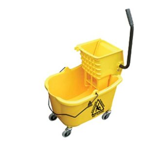 o'cedar commercial 96975 maxirough mop bucket and wringer, yellow