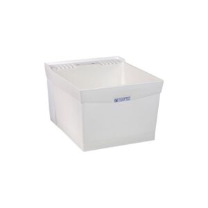 mustee 19w utilatub laundry tub wall, white