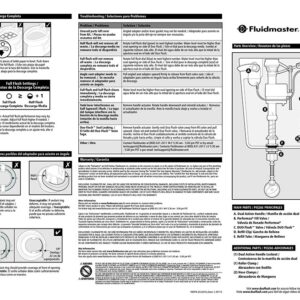 Fluidmaster 550DFRK-3 DuoFlush Complete Fill and Dual Flush Conversion System