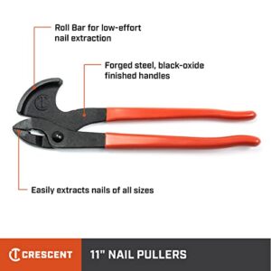 Crescent 11" Nail Puller Pliers - NP11,Red/Black