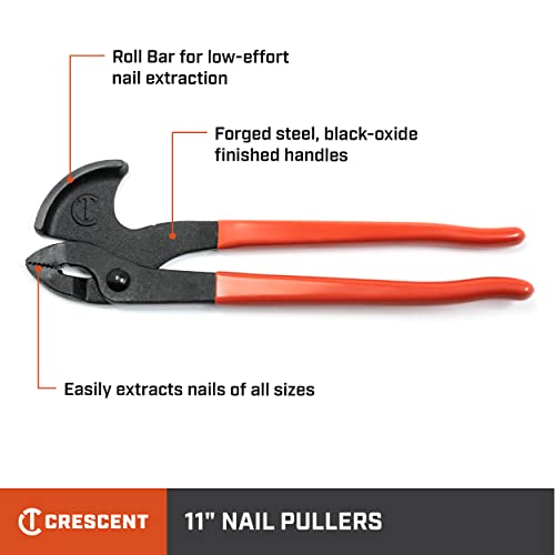 Crescent 11" Nail Puller Pliers - NP11,Red/Black