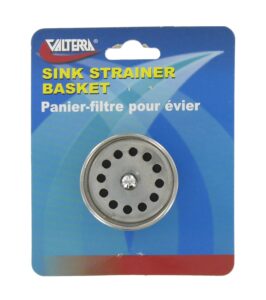 valterra a01-2018vp stainless steel bar sink strainer, carded