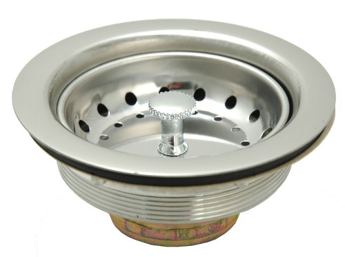 Duo Basket Strainer for Kitchen Sinks, Stainless Steel - By Plumb USA (Stainless Steel)