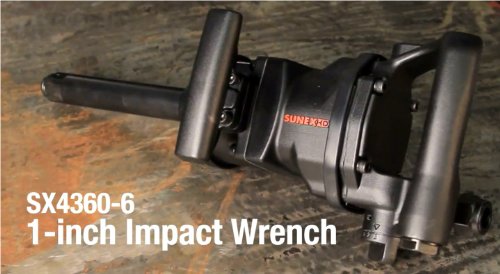 Sunex Tools (SX4360-6) 1" Lightweight Super Duty Impact Wrench with 6" Anvil