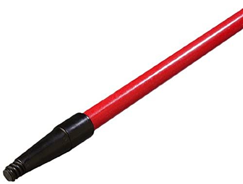 SPARTA 4022005 Spectrum Fiberglass Broom Handle, Mop Handle, Replacement Handle With Acme Threaded Tip For Commercial Cleaning, 60 Inches, Red, (Pack of 12)