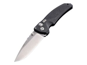 hogue 34370 ex-03 3.5" folder drop point blade tumble finish polymer frame - matte black