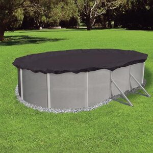 Blue Wave BWC715 8-Year 12 x 20-ft Oval Above Ground Pool Winter Cover, FT FT, Dark Navy Blue