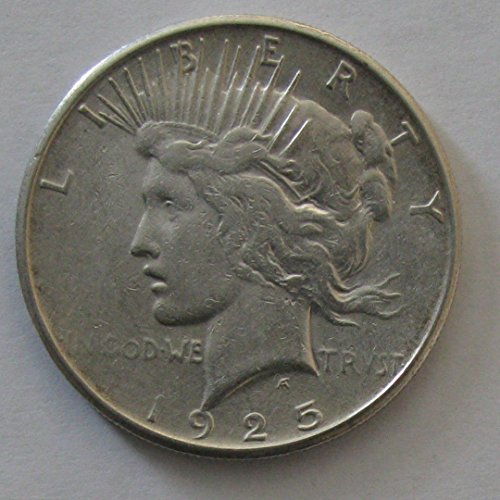 1925-S Almost Uncirculated(AU) Peace Silver Dollar