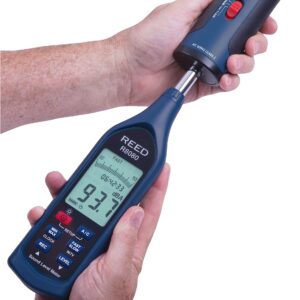 Reed Instruments R8090 (SC-05) Sound Level Calibrator for 1/2" Diameter Microphones, +/-0.5dB Accuracy,Black