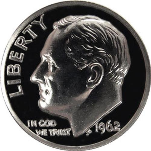 1962 P SILVER Gem Proof Roosevelt Dime US Coin