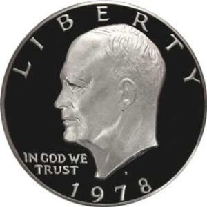 1978 s gem proof eisenhower dollar us coin ike