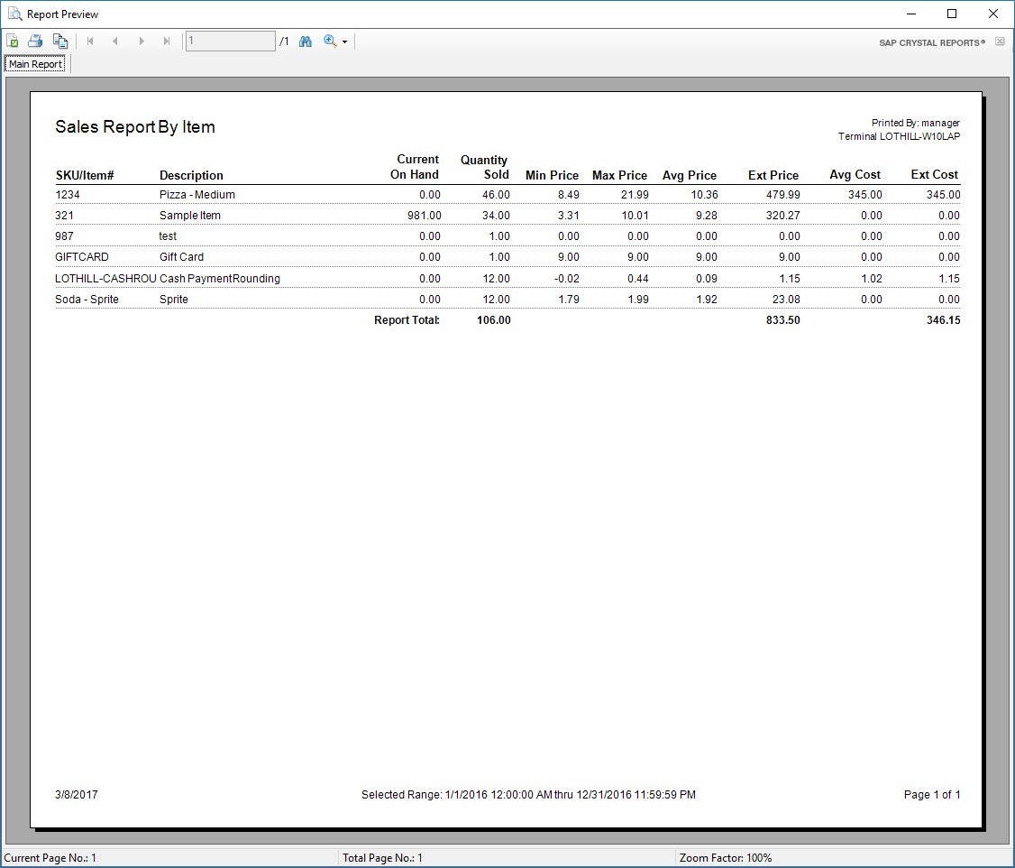 Professional POS Software and Inventory Control, No Monthly Fees, Free Support & Updates - CashFootprint Retail Point of Sale Software by LotHill Solutions - Professional Edition