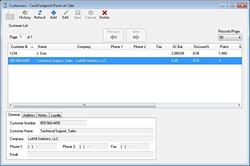 Professional POS Software and Inventory Control, No Monthly Fees, Free Support & Updates - CashFootprint Retail Point of Sale Software by LotHill Solutions - Professional Edition